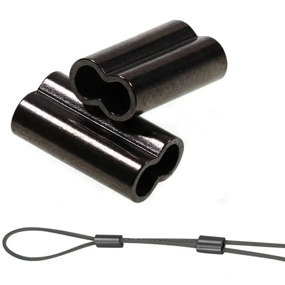 100pcs-Black-Mini-Double-Barrel-Copper-Sleeves-for-Mono-Steel-Wire ...