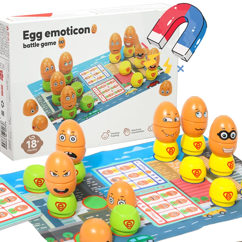 Kid-Expression-Matching-Board-Game-Montessori-Creative-Toy-Logical ...