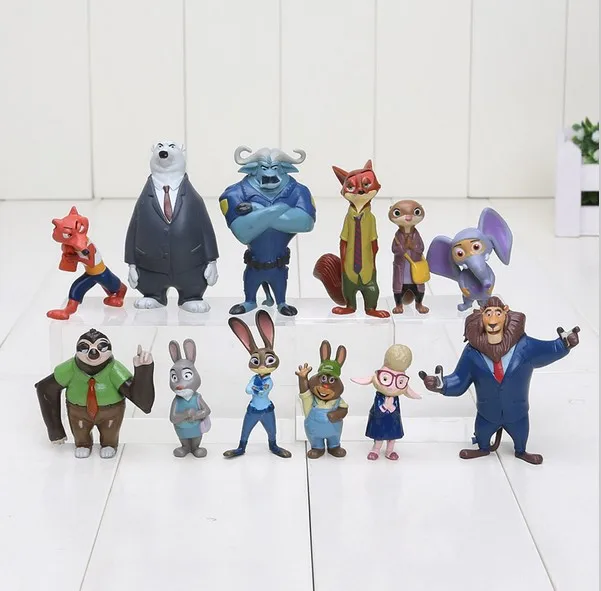 12pcs-set-Zootopia-Animals-Action-Figure-Toys-Rabbit-Judy-Hopps-Fox ...