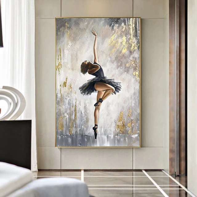 Abstract Ballet Dancer Painting