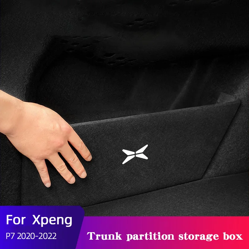 Car-Storage-Sides-Trunk-Partition-For-Xpeng-P7-2020-2022-Auto-Organizer ...