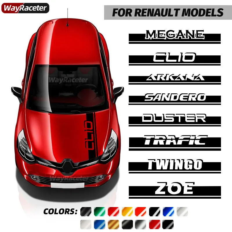Auto Kap Sticker Motorkap Decal Voor Renault Megane Clio Espace Zoe ...