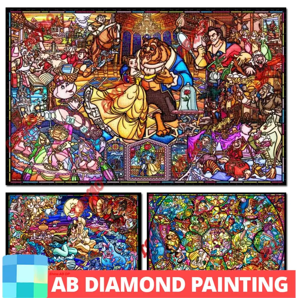Disney-Mickey-Mouse-e-Donald-5D-Completa-Pintura-Diamante-DIY-Mosaico ...