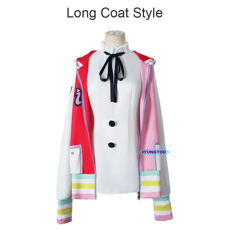 Uta Cosplay Costume One Piece Film Red Uta Wig Headphone