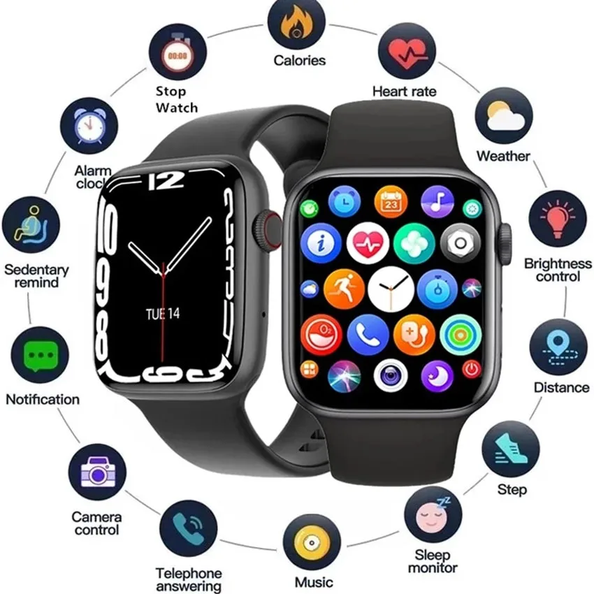 I8 Pro Max Smartwatch para homens e mulheres, série 7, mostrador ...
