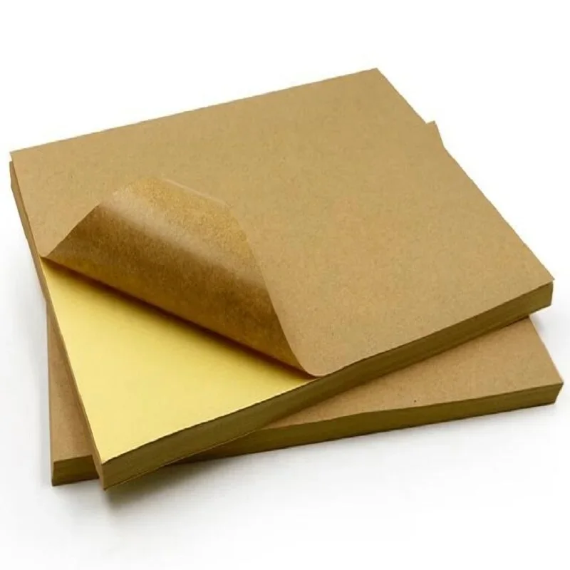 A4-Kraft-Adhesive-Label-Blank-Self-adhesive-Stickers-Commodity-List ...