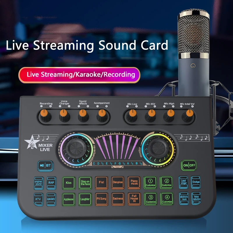 X3-Live-Voice-Mixer-Audio-Interface-Console-Live-Microphone-Sound-Card ...