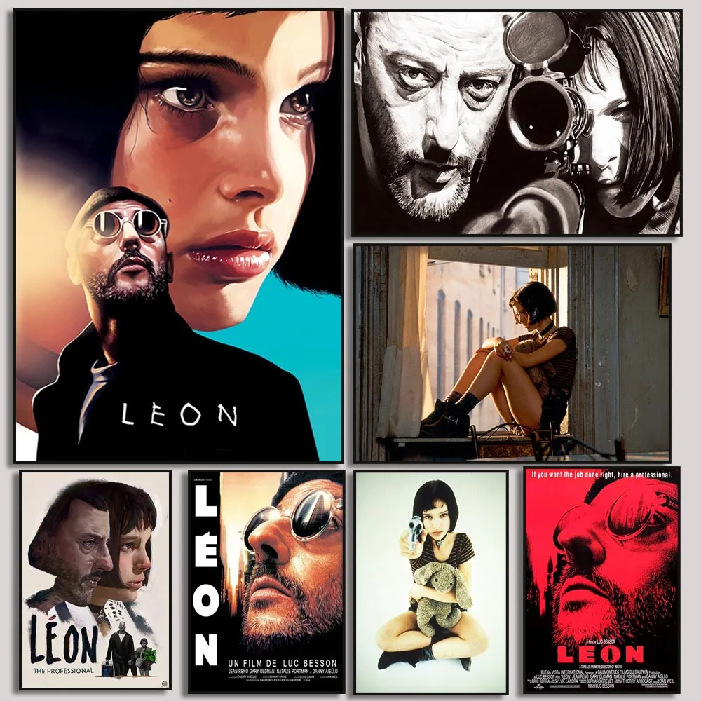 Classic Movie Leon The Professional Poster Movie Canvas Painting High ...