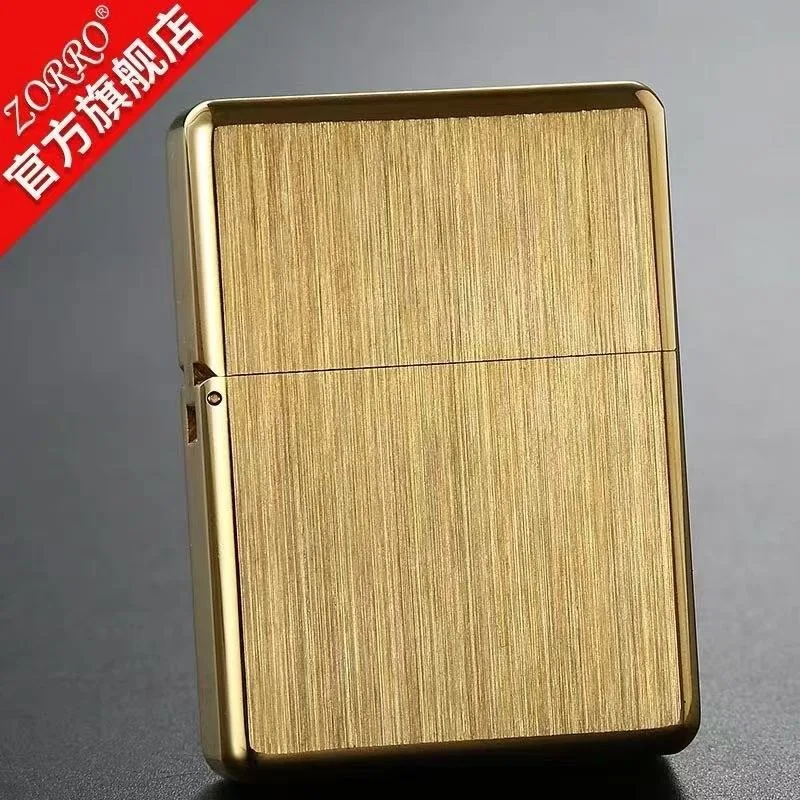 ZORRO 912 Heavy Duty Armor Brass/Titanium Windproof Kerosene Lighter; 3 ...