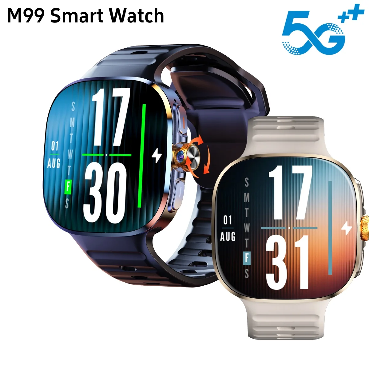 Original M99 Smartwatch 2.4inch Amoled Android 10.0 Smart Watch With ...
