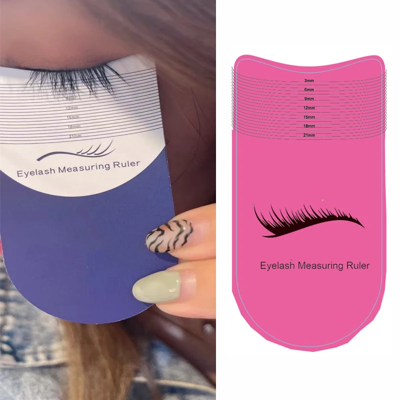 Eyelash-Length-Measuring-Ruler-Portable-Eyebrow-Soft-Plastic-Ruler ...