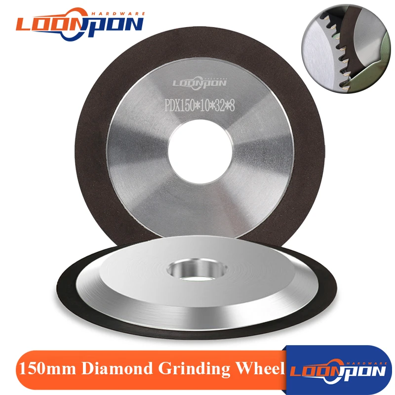 Loonpon 150mm Diamond Grinding Wheel Grinding Wheels Diamond Wheel Disc ...
