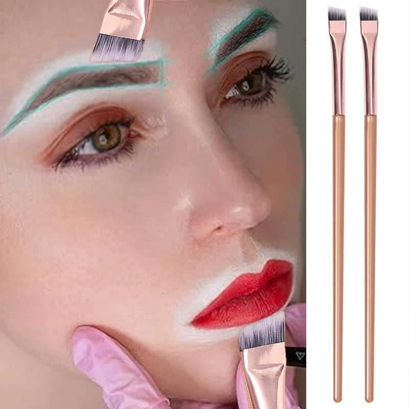 Angled-Eyebrow-Concealer-Brush-Ultra-Thin-Eyeliner-Brushe-Slanted-Flat ...
