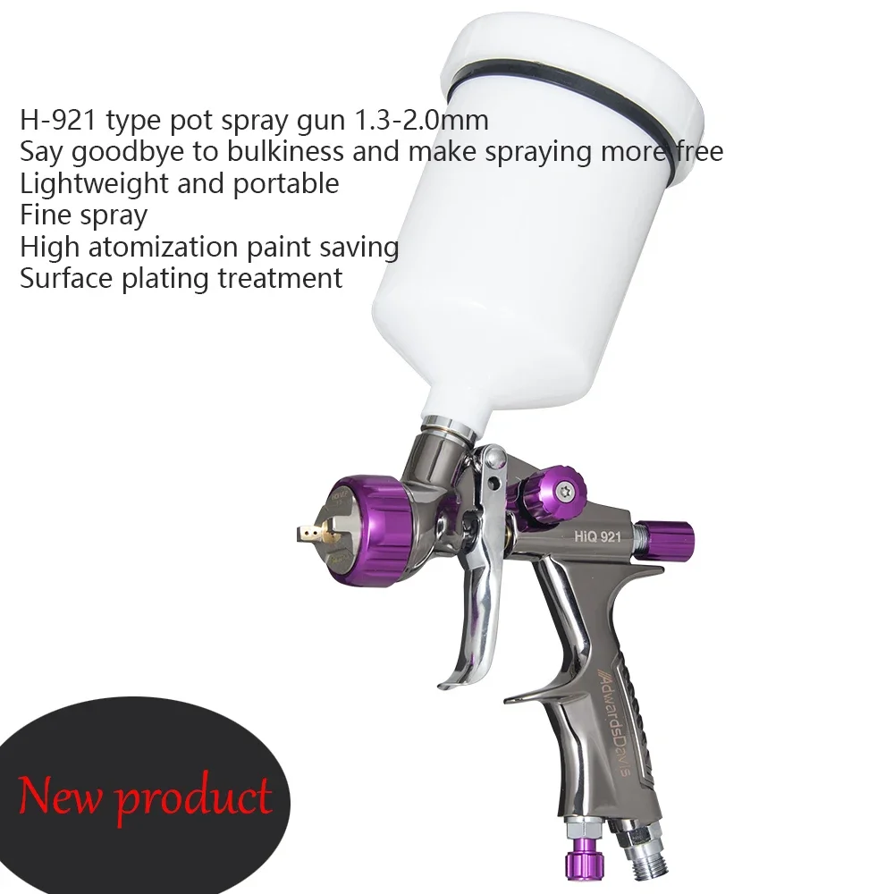HVLP-Gravity-Low-Pressure-Pneumatic-Paint-Spray-Gun-High-Atomization ...