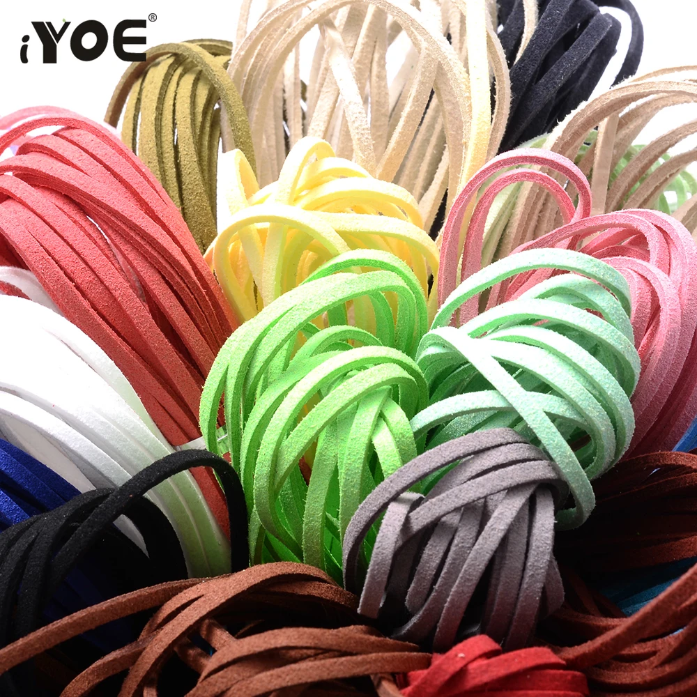 iYOE-5-20meters-38-Colors-2-5mm-Flat-Korean-Velvet-Thread-Faux-Suede ...
