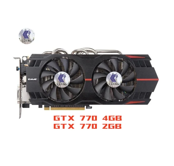 Placas gráficas de vídeo GTX 770, 2GB, 4GB, 256Bit, GDDR5, Compatível com HDMI, VGA, DVI, GPU ...