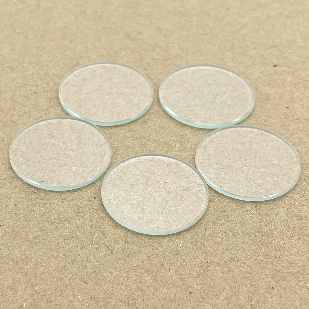 2-Pieces-16-26-mm-Flat-Round-Watch-Crystal-Glass-Mineral-Transparent ...