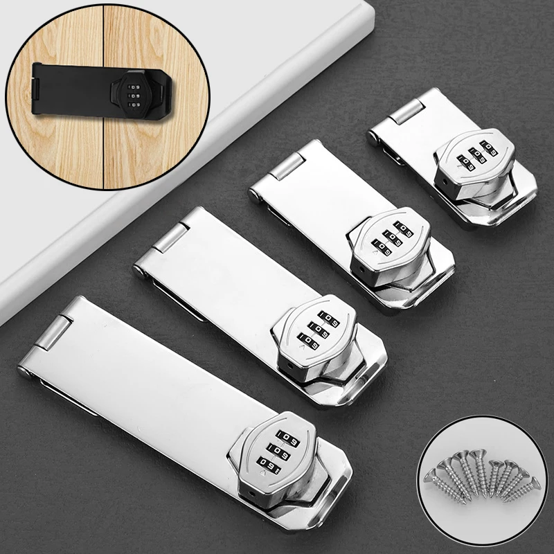 Multi-functional-Cabinet-Door-Combination-Lock-with-Non-punching-Design ...