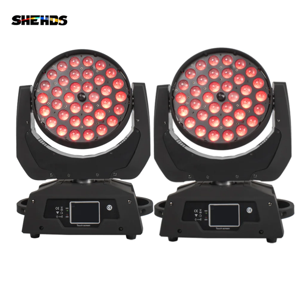 2PCS-LED-Moving-Head-Wash-Light-LED-Zoom-Wash-36x18W-RGBWA-UV-Color-DMX ...