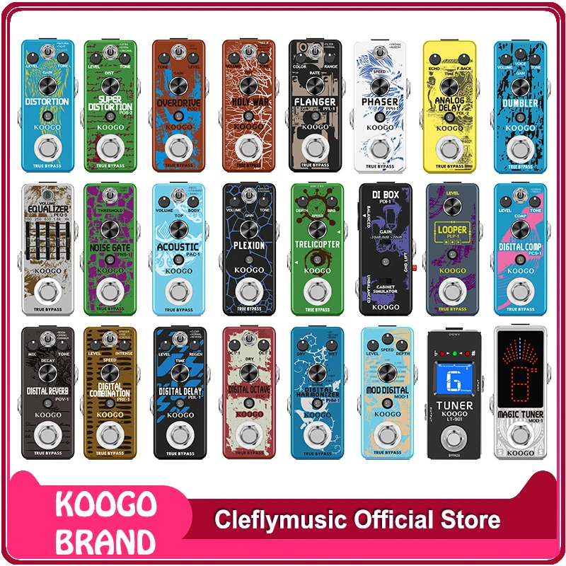 Koogo-Guitar-Effect-Pedals-Series-Flanger-Delay-Octave-Mod-Station ...