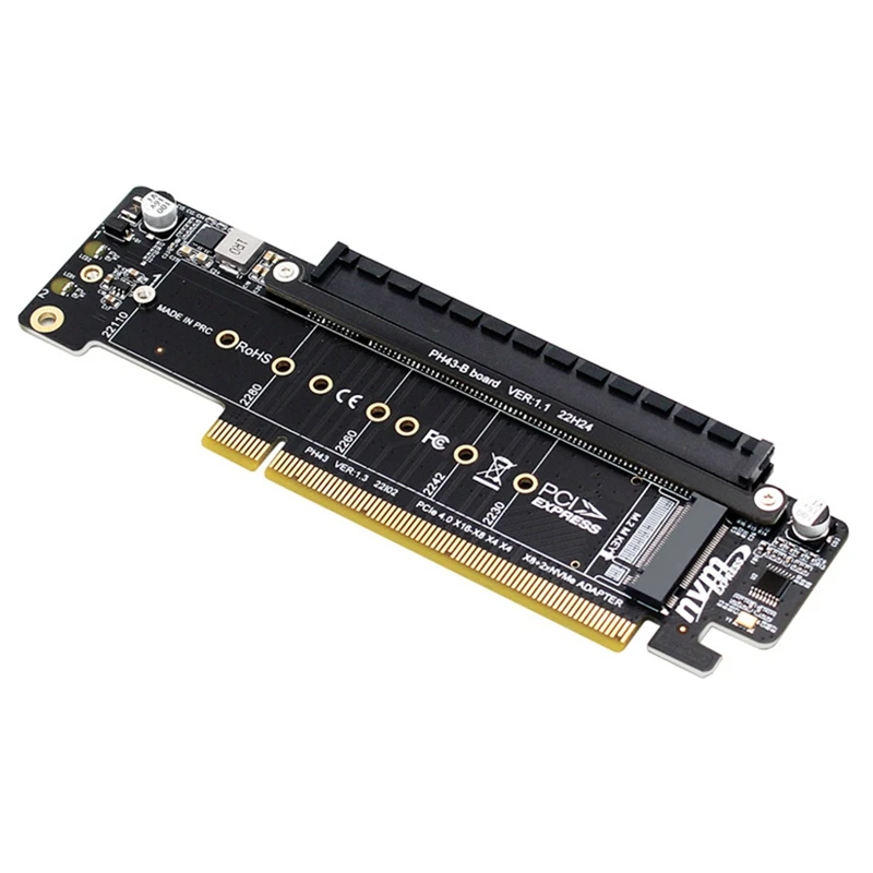Pcie X16 To M.2 Nvme Ssd Adapter Card Pcie X16 To X8+x4+x4 Quad Vroc .2 ...