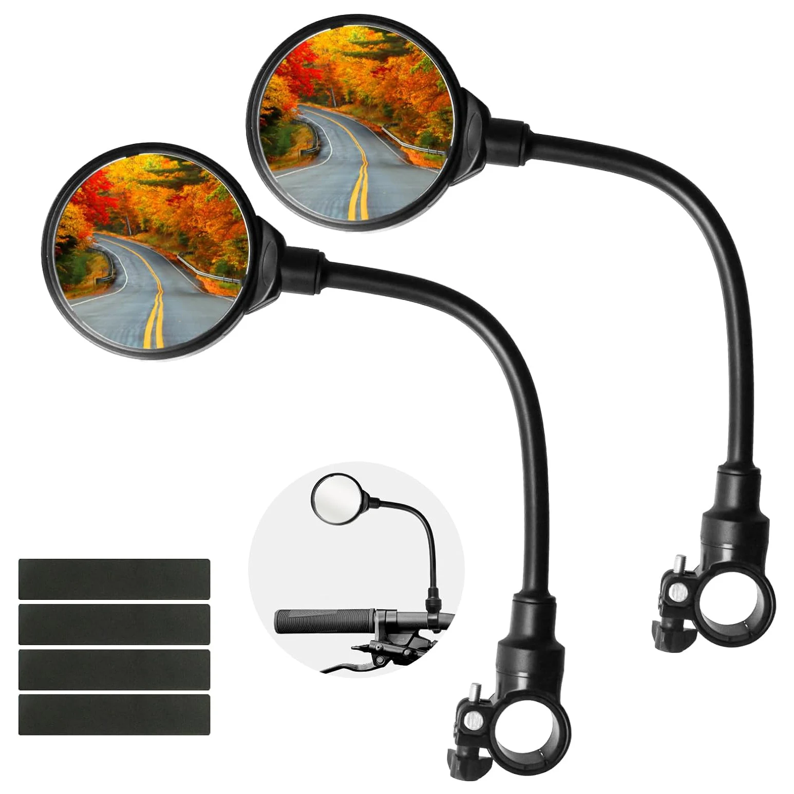 Bicycle-Rearview-Handlebar-Mirrors-360-Rotatable-for-Mountain-Road-Bike ...