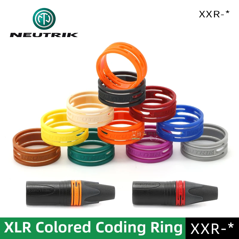 NEUTRIK-XLR-Balance-Connector-Plug-Rings-XXR-Colored-Coding-Ring-Cannon ...