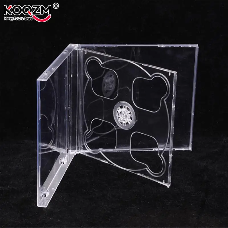 1PC-Square-Transparent-Bottom-CD-Box-Empty-CD-Case-PP-Plastic-Milky ...