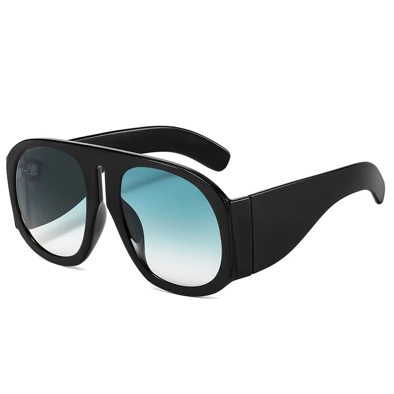 Oversized Square Goggle Sunglasses Women Steampunk Big Frame Gradient ...