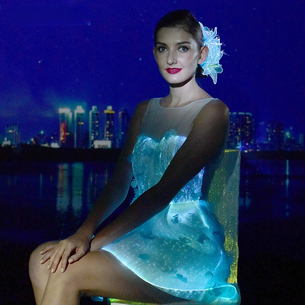 Cosplay-Dress-Sexy-Nightclub-Party-Dress-LED-Luminous-Fiber-Lace ...