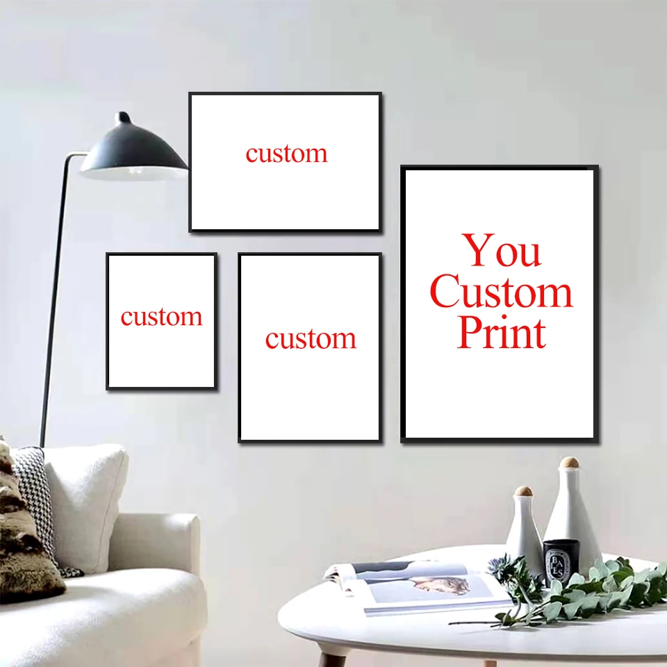 Custom Print Canvas Painting By Your Photo Canvas Poster Personal Gift ...