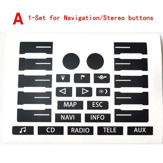 For VW Touareg 2004-2009 Steering Wheel A/C Window Climate Worn Peeling ...