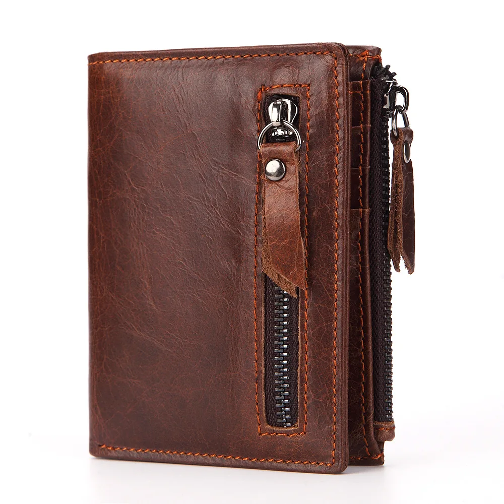 New-High-Quality-Men-Wallets-Short-Card-Holder-Genuine-Leather-Men ...