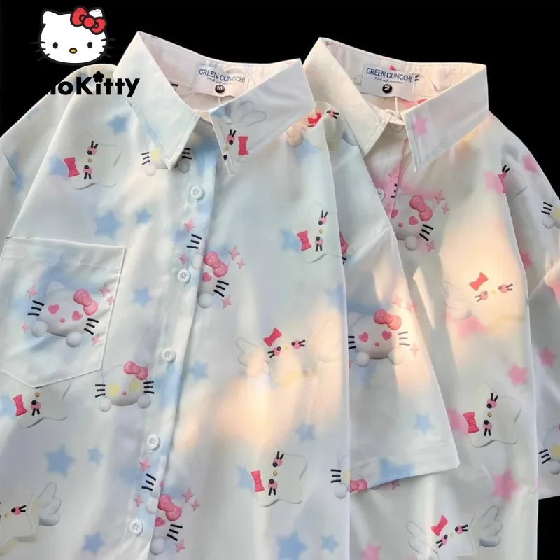 Sanrio-Hello-Kitty-Hip-Hop-Oversized-Shirt-For-Youthful-Woman-Clothes ...