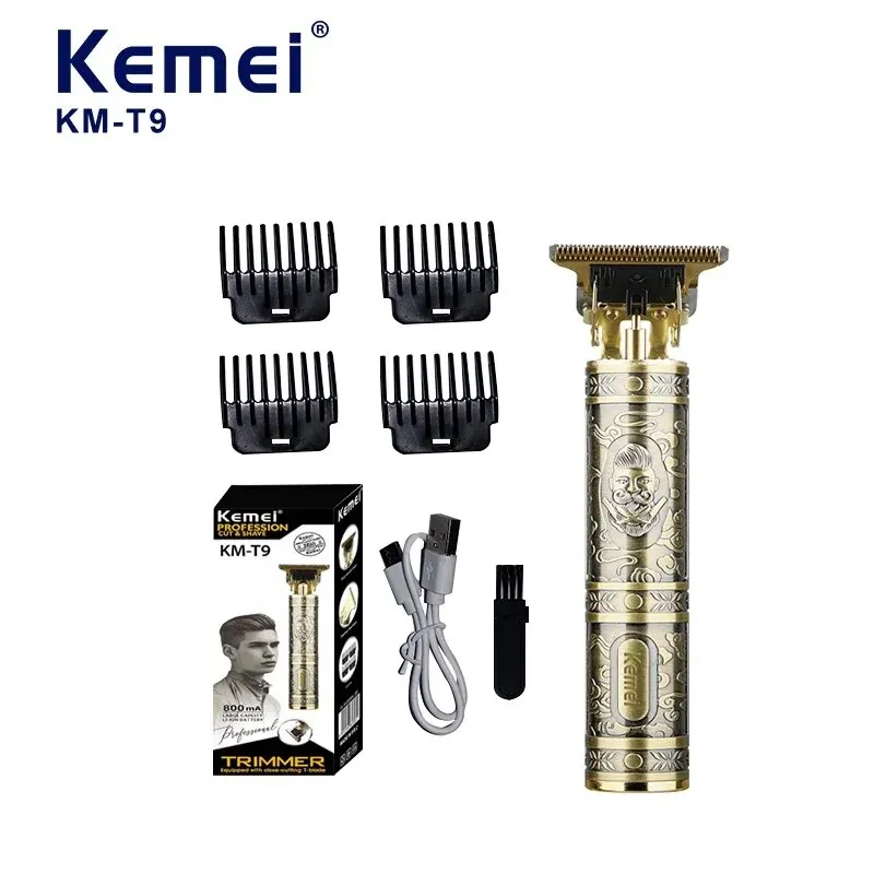 Kemei-Electric-Hair-Clipper-Cordless-Trimmer-Rechargeable-T-Shape-Blade ...