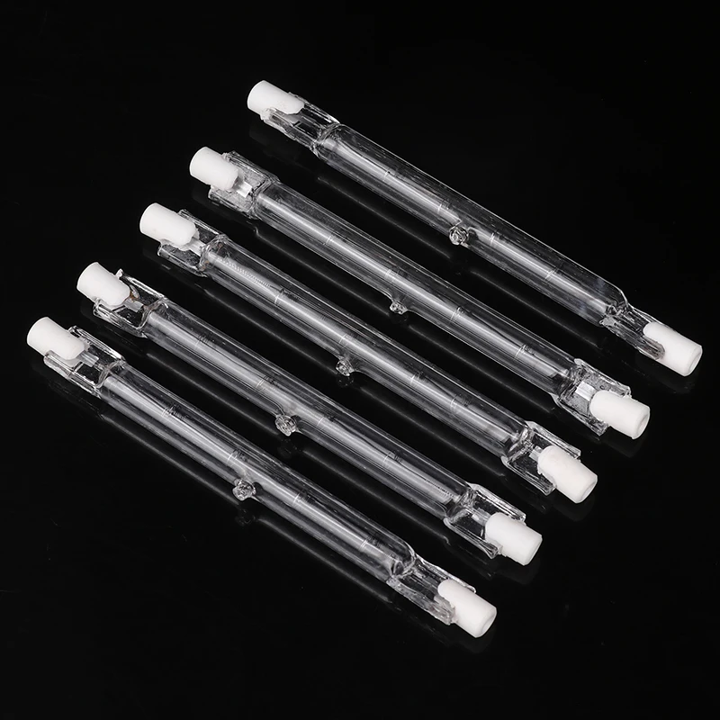 New-5Pieces-Glass-Tube-Halogen-Light-Bulb-220-240V-500W-500-Watt-118mm ...