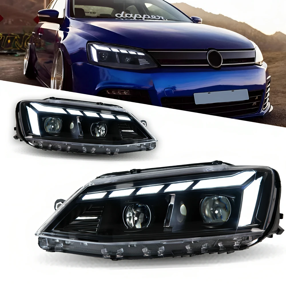Car Styling Headlights for VW Jetta mk6 Headlight 2012-2018 RS5 LED ...