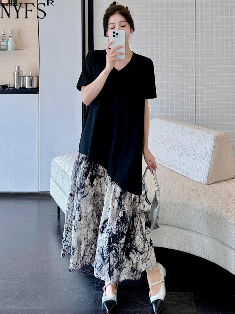 NYFS-2024-Summer-New-Korea-Woman-Dress-Vestidos-Robe-Elbise-Loose-Plus ...