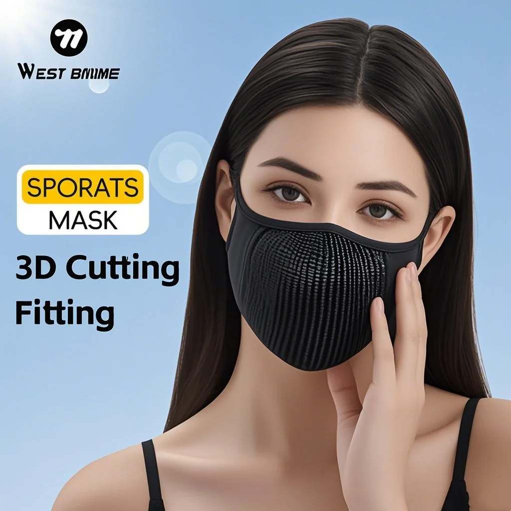 WEST BIKING 3D Washable Cycling Mask Dust-proof Breathable Thin Face ...