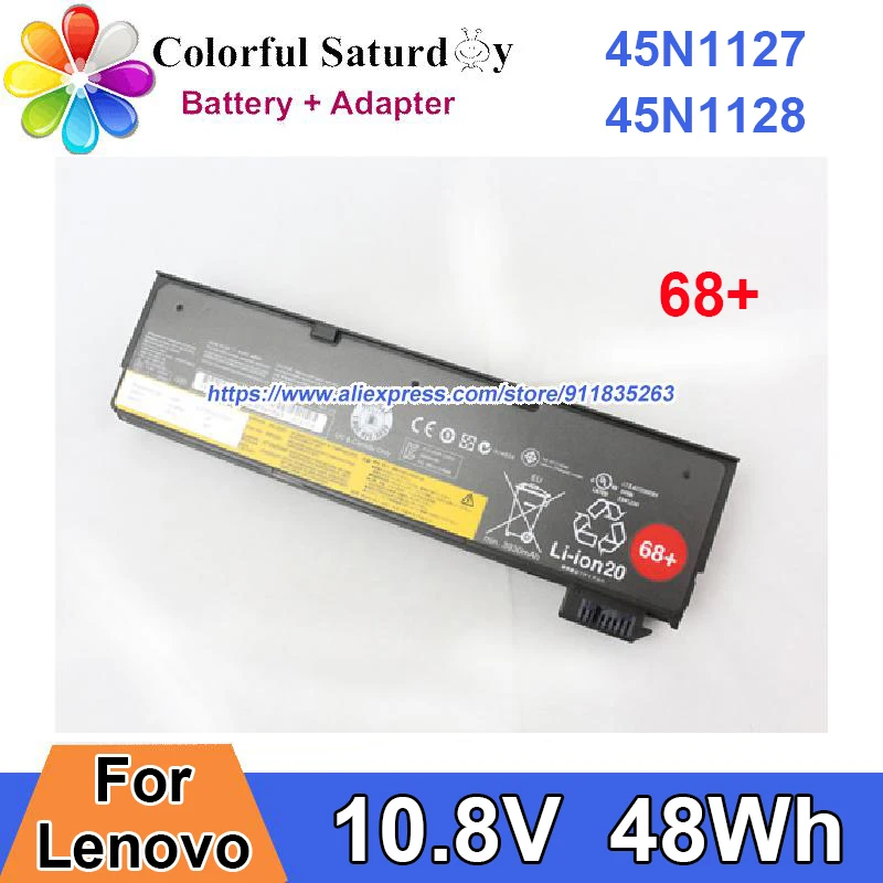 10,8 V 48Wh 45N1132 45N1736 batería para portátil Lenovo Thinkpad T460 ...