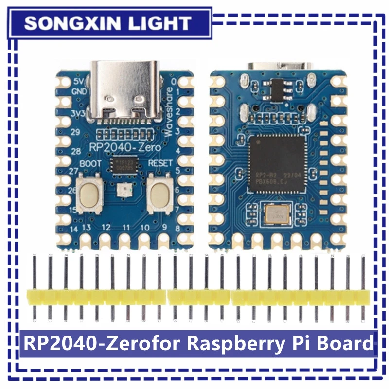 Módulo de placa de desarrollo PICO para microcontrolador Raspberry Pi, RP2040 Zero RP2040, doble ...