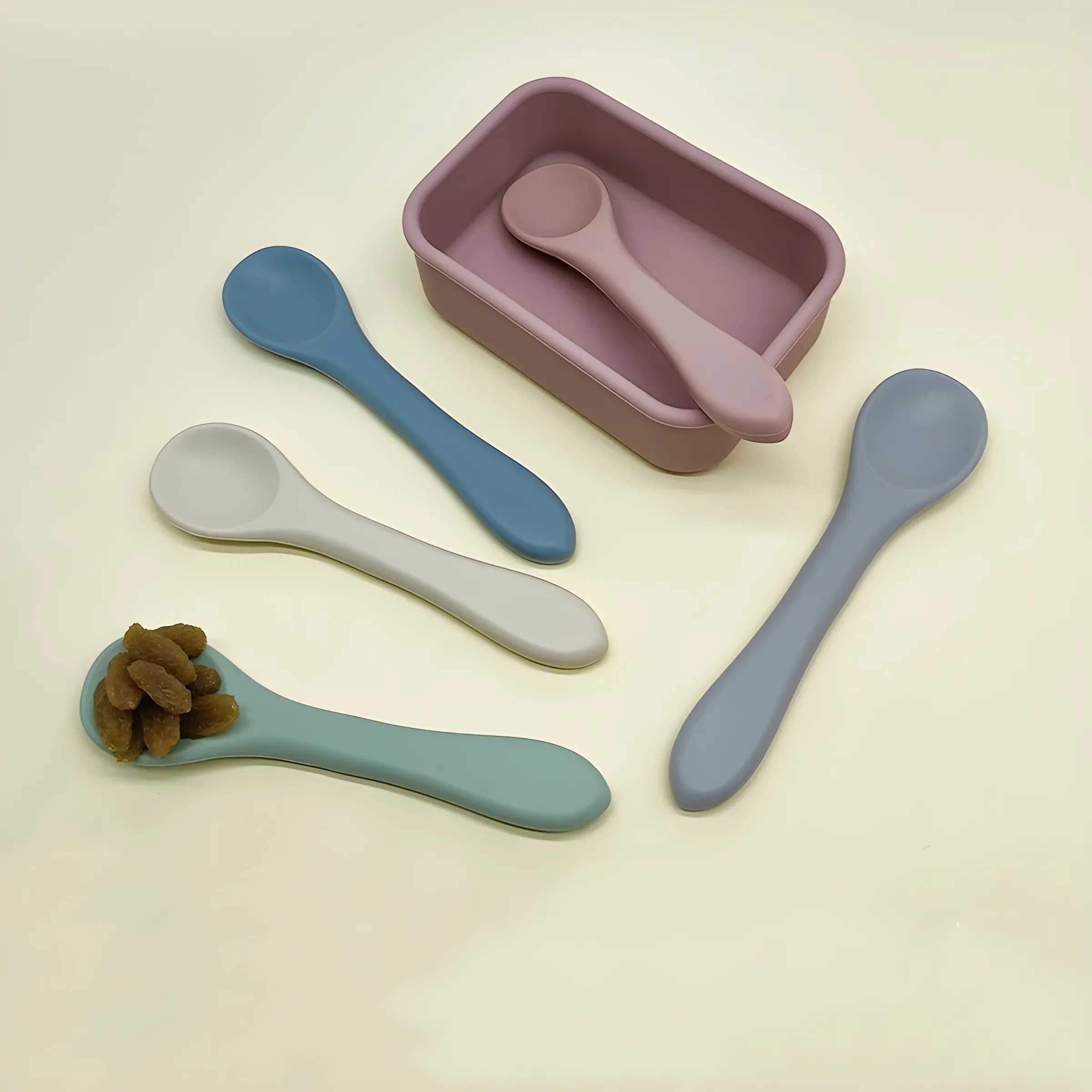2pcs-Mother-and-baby-products-baby-spoon-baby-silicone-soft-spoon-water ...