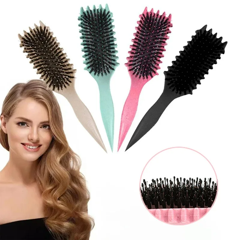 Bounce-Curl-Define-Styling-Brush-Boar-Bristle-Detangling-Hair-Brush ...