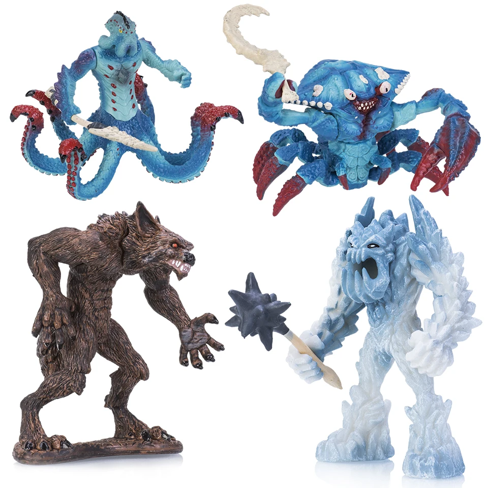 Marine-Green-Crab-Monster-Octopus-Mythology-Animal-Action-Figures-Ice ...