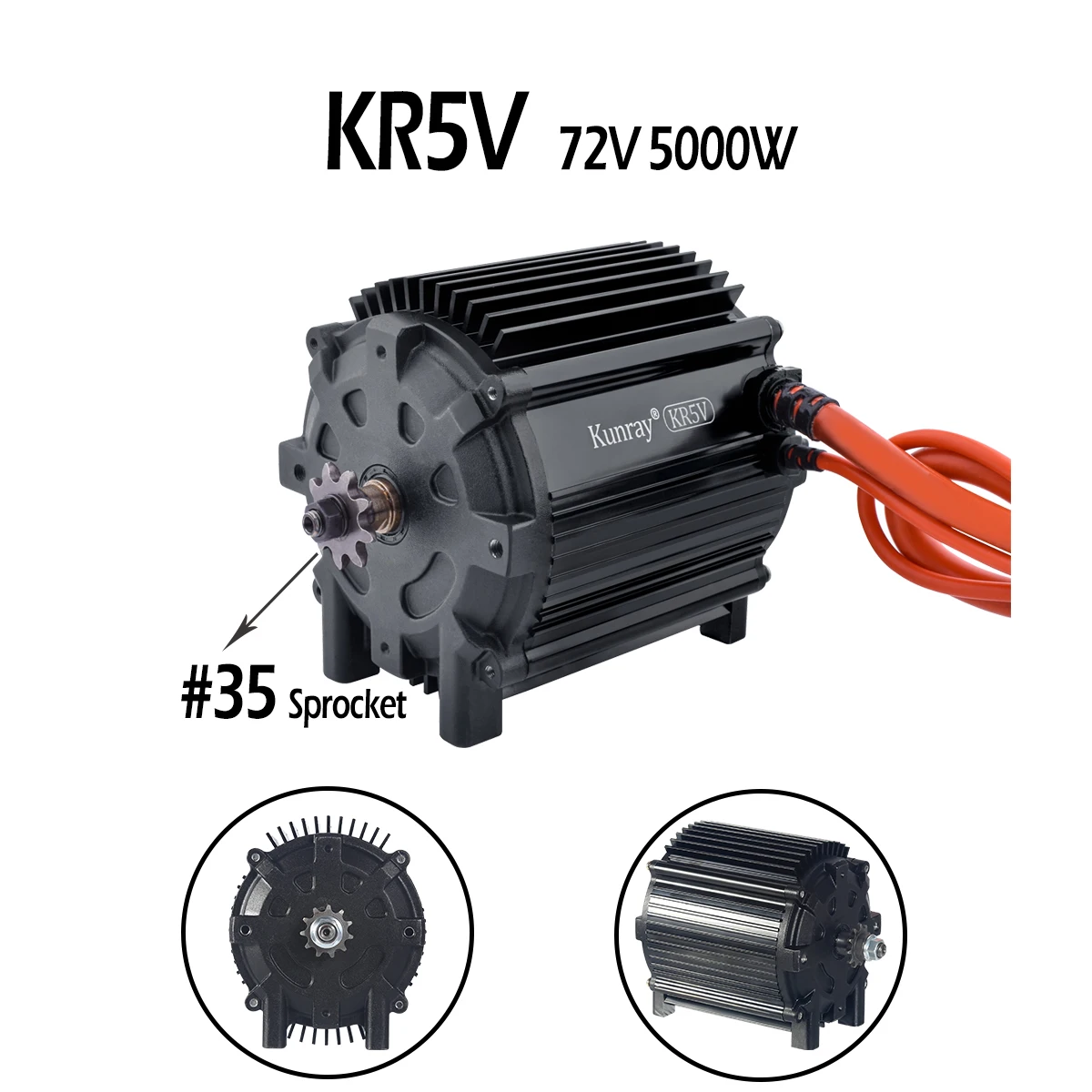 KR5V-Kunray-72V-5000W-Electric-BLDC-Motor-For-Electric-Motorcycle ...