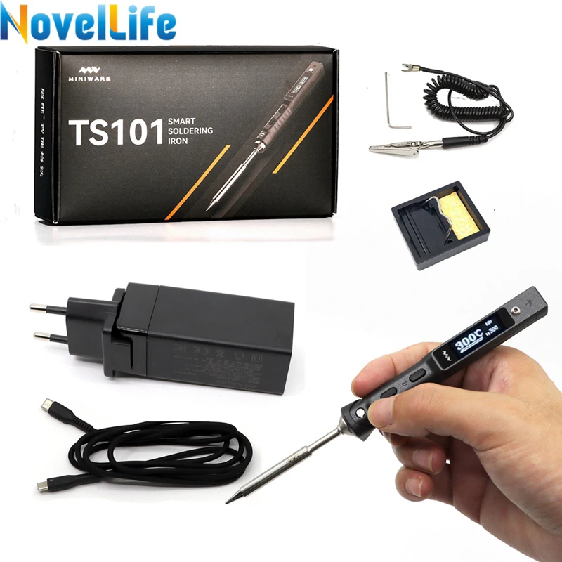 Original TS101 Mini USB Electric Soldering Iron Adjustable Temperature ...