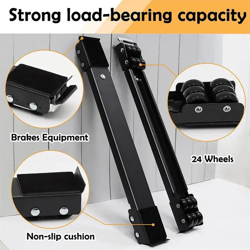2pcs Heavy Duty Telescopic Appliance Roller Washing Machine ...