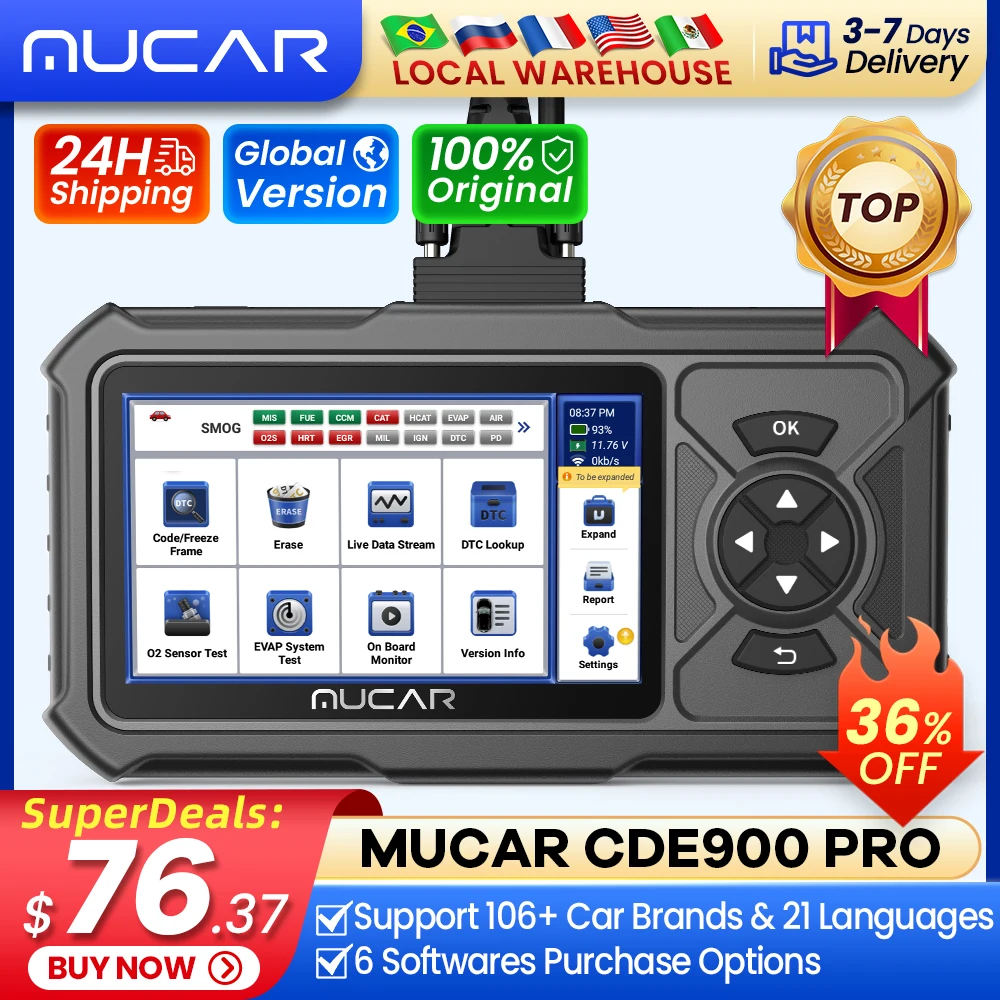 MUCAR-CDE900-Pro-Obd2-Scanner-Auto-Car-Diagnostic-Tools-Scanner ...