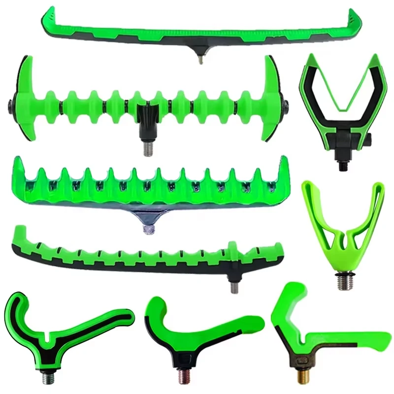 YOTO 1pc Green Plastic Buzz Bar Rod Rest Head - Ideal for Feeder & Carp ...
