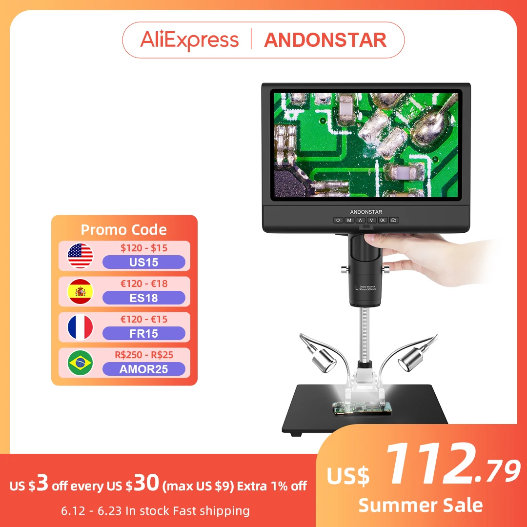 Andonstar AD209 Digital Microscope | Andonstar 10 Inch Digital ...